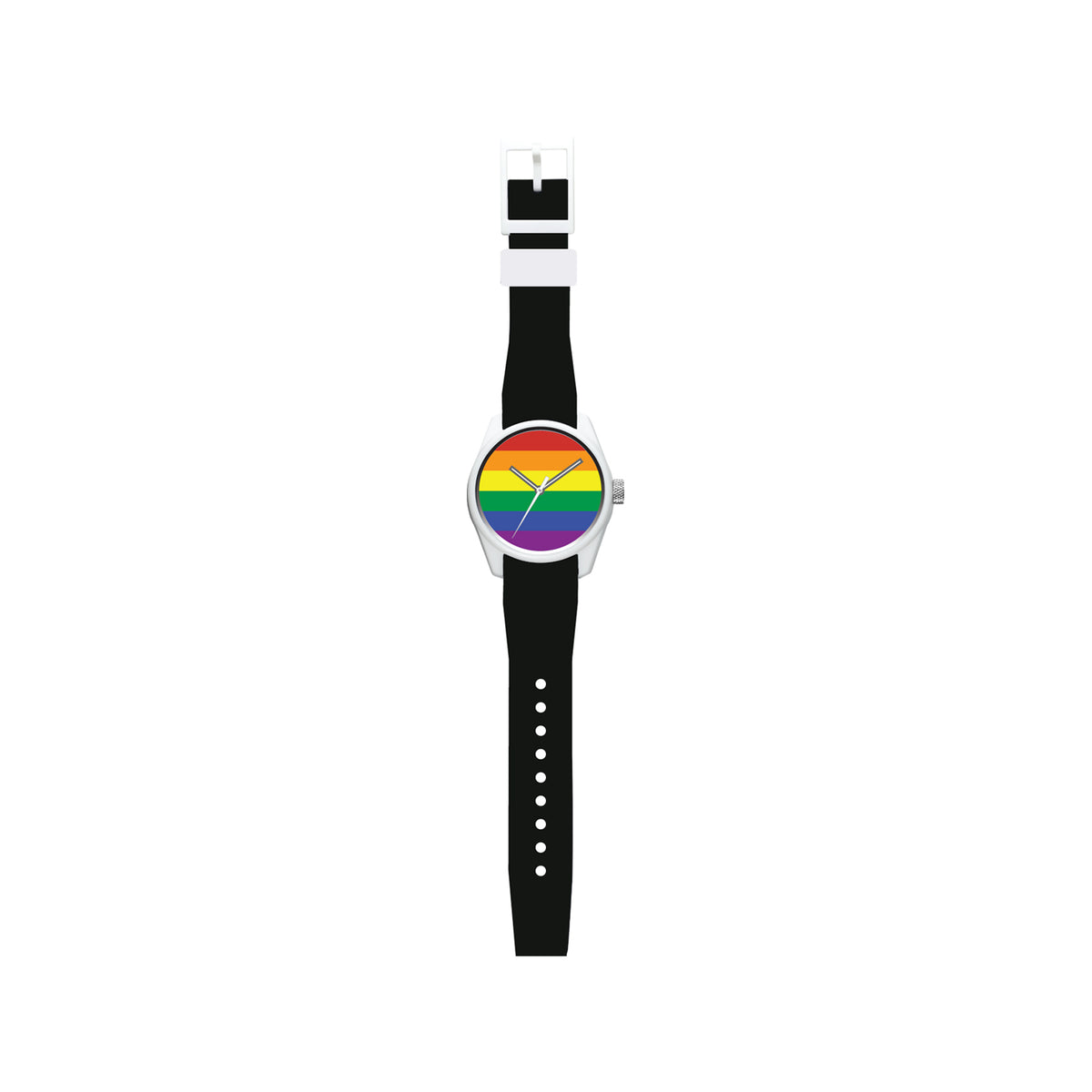 40Nine Rainbow Pride Watch 35mm Black Strap – 40nine-Watches