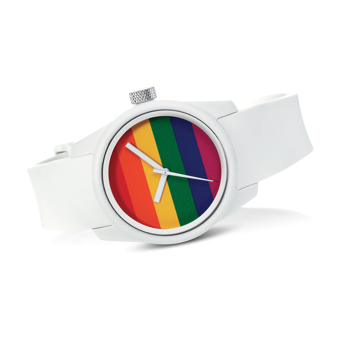 40NINE RAINBOW PRIDE WATCH, WHITE STRAP 35MM – 40nine-Watches