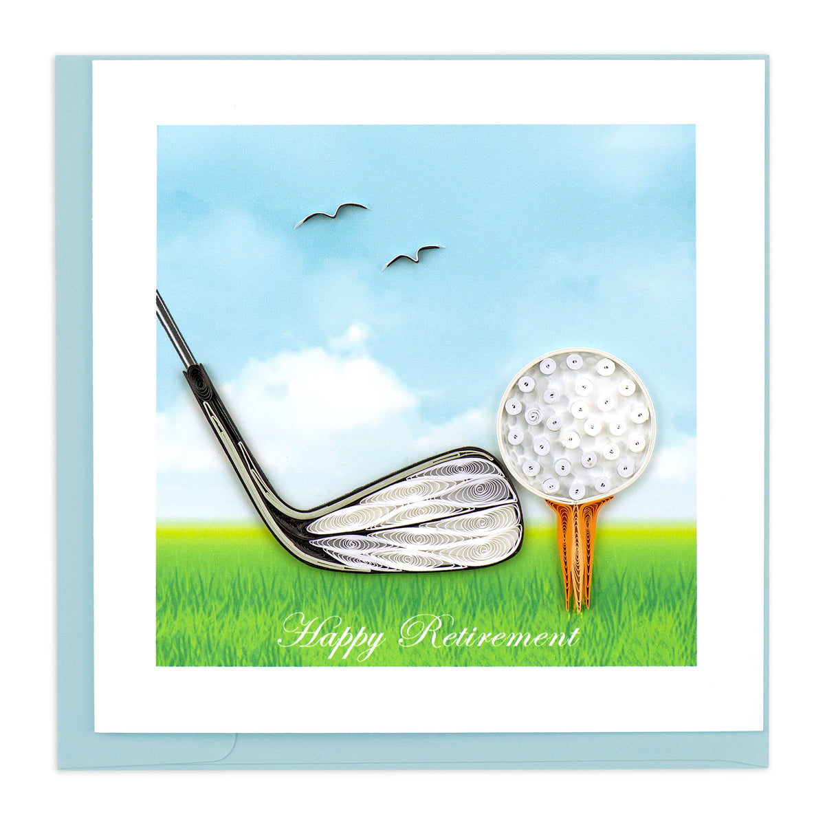 SO704 Quilling Card – Happy Retirement (Golf) – 40nine-Watches